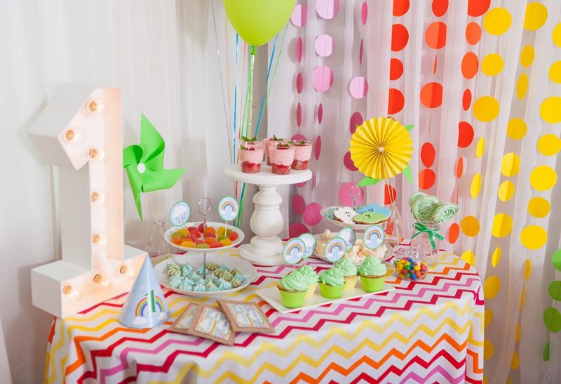 ⭐️ Фотозона на годик малышу для детского праздника "Радуга" ⭐️